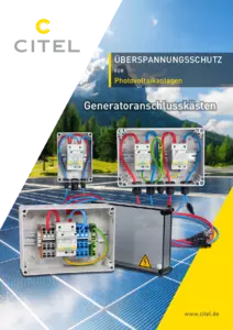 PV junction boxes, CITEL Surge Protection